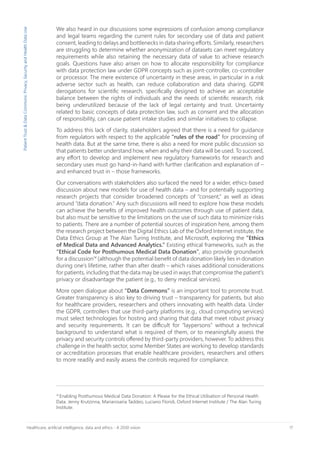 Healthcare AI Data & Ethics - a 2030 vision | PDF