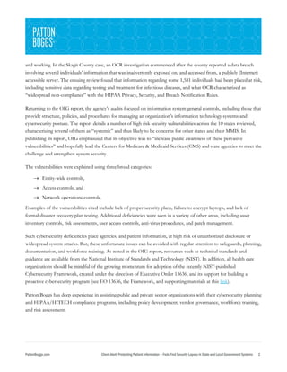 Protecting Patient Information - Feds Find Security Lapses in State and ...