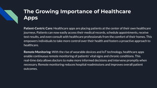 Empowering Healthcare: The Evolution of Healthcare App Development Services | PPT