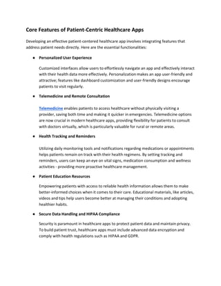 Complete Guide to Healthcare App Development Services | PDF