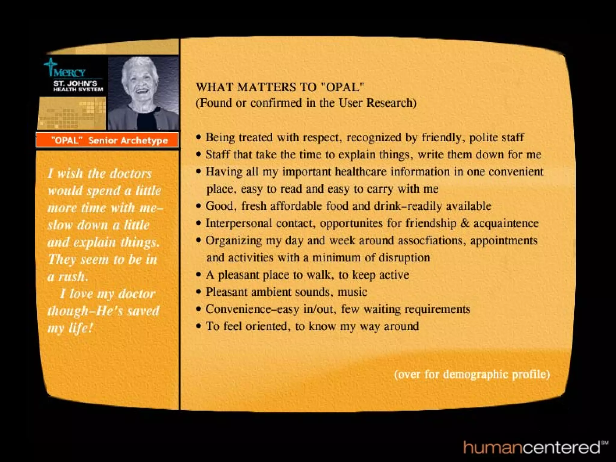 Health Care Customer Archetypes Innovating For Key Dimensions of ...