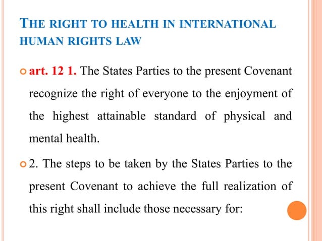 Health care as a right.pptx | Health Insurance | Insurance