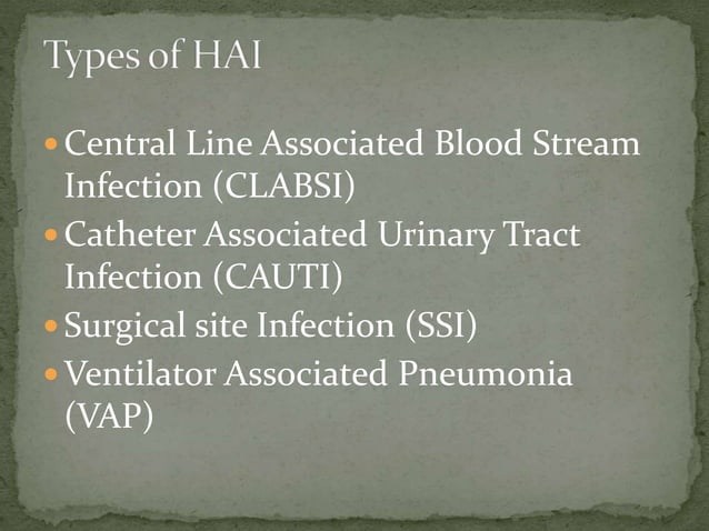 Health care associated infection (HAI) | PPTX