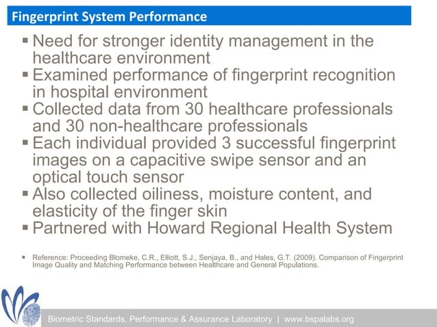 (2009) Biometrics in Healthcare Research Overview | PPT | Technology ...