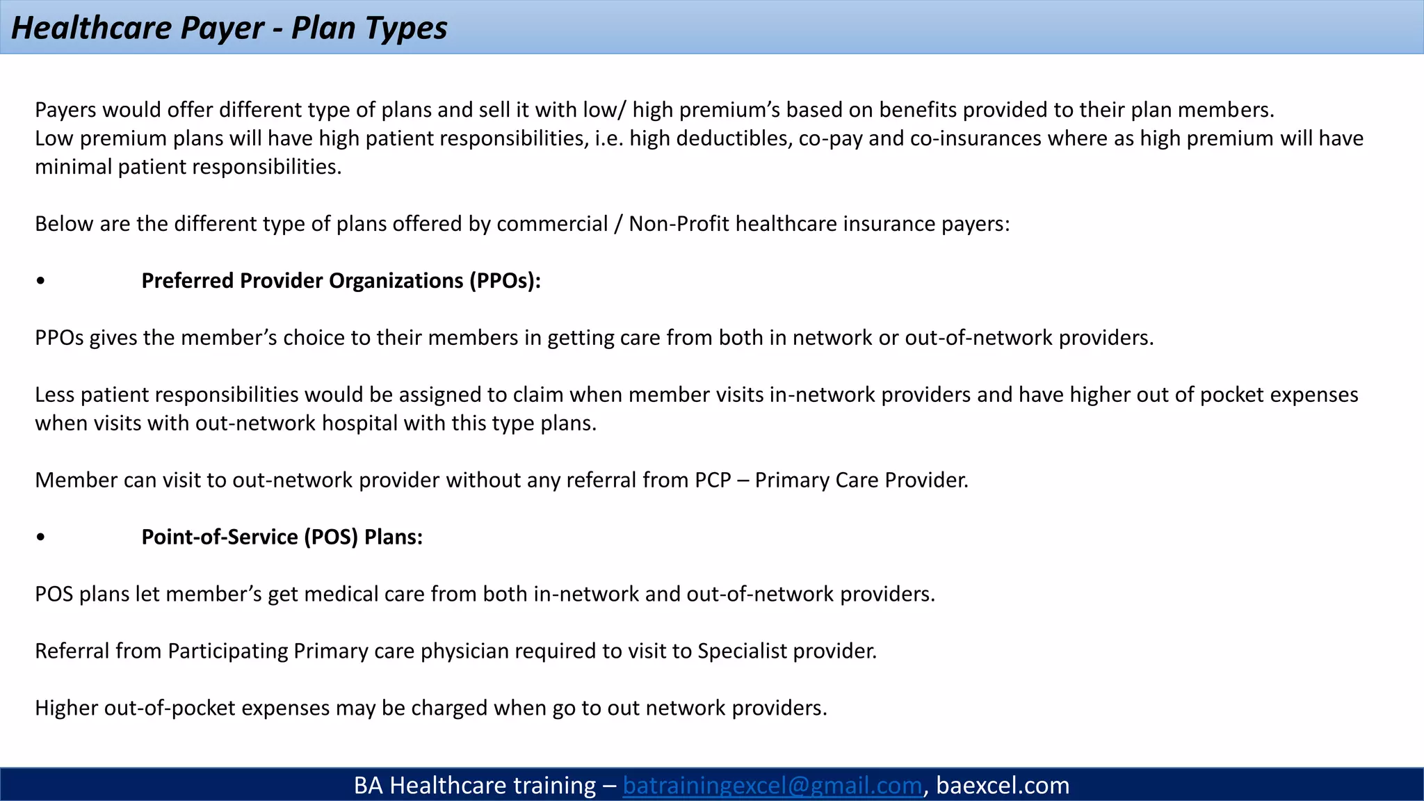 Healthcare business analysis concepts | PPTX