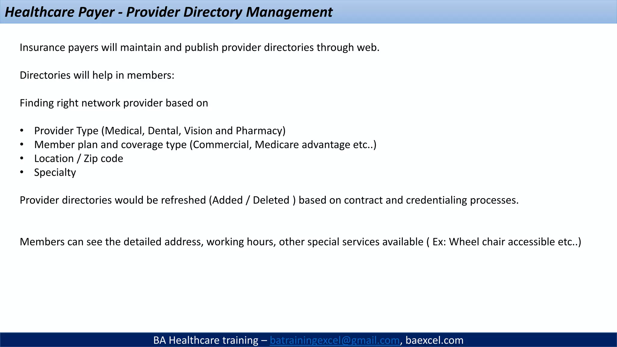 Healthcare business analysis concepts | PPTX