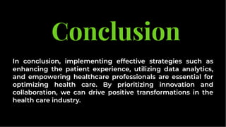 The Health Care Business Consultant | PDF | Healthcare Industry ...