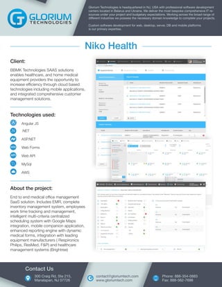 Healthcare case studies_Glorium_Technologies | PDF | Cloud Computing | Internet