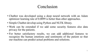 Health Care Chatbot using Natural Language Processing (Final).pptx