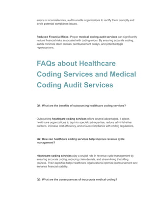 Healthcare Coding Services Ensuring Accurate Medical Coding Audit ...