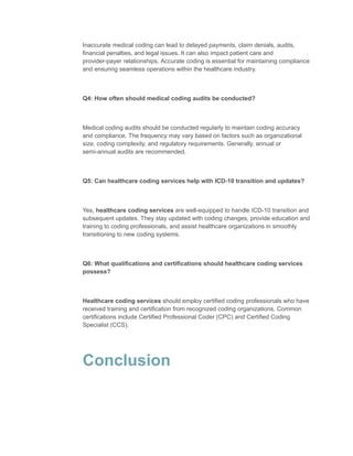 Healthcare Coding Services Ensuring Accurate Medical Coding Audit ...