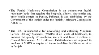 Orientation On Healthcare Commission MSD | PPTX