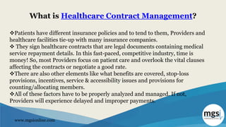 Healthcare contract management | PPTX