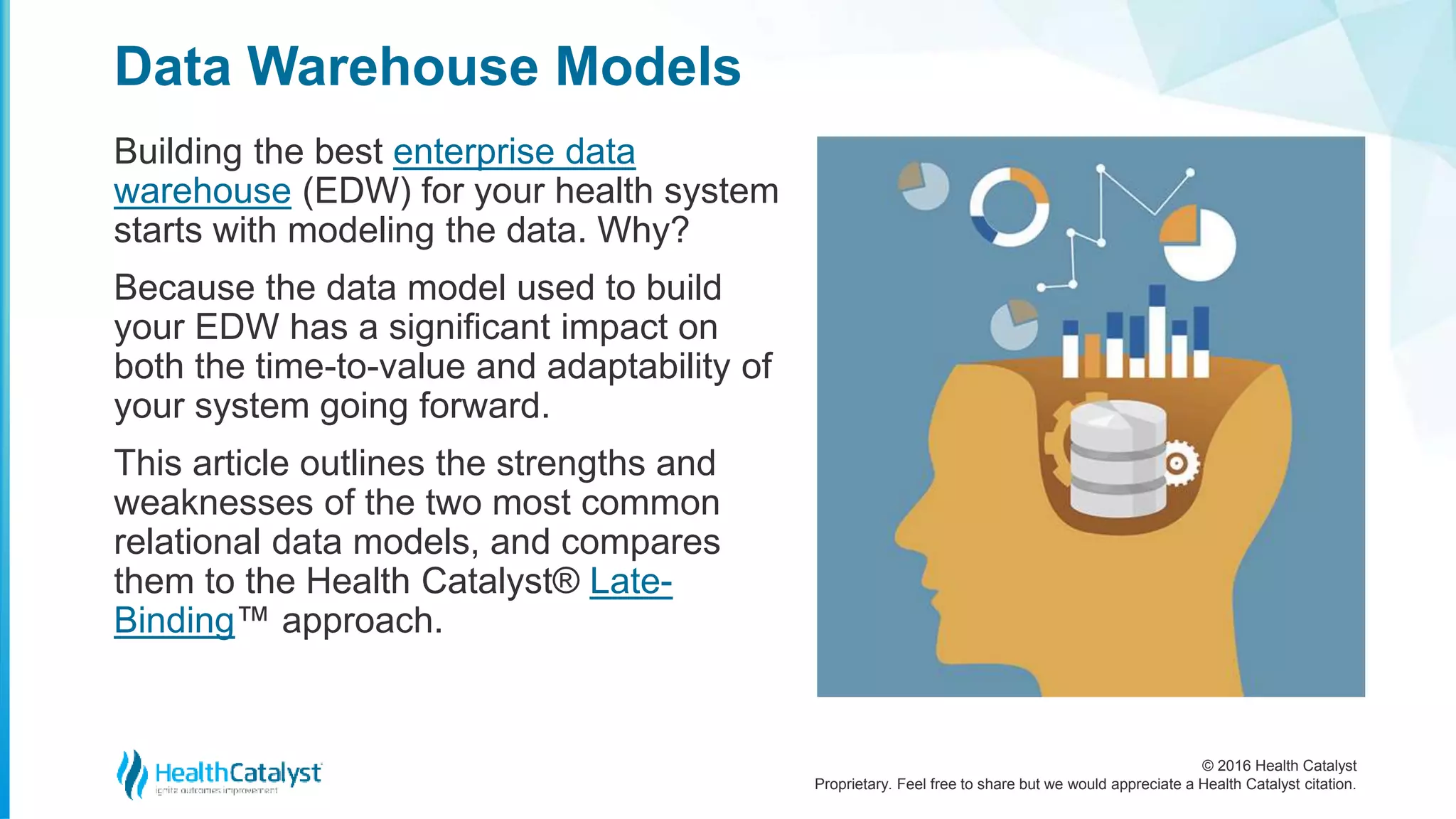 Healthcare Data Warehouse Models Explained | PPTX