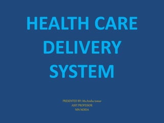 Health care delivery system | PPT