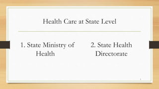 Healthcare delivery - State level | PPTX