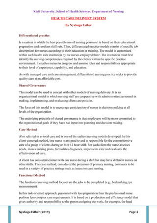Health care delivery system | PDF