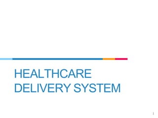 Healthcare delivery system | PPTX