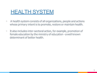 Healthcare delivery system | PPTX