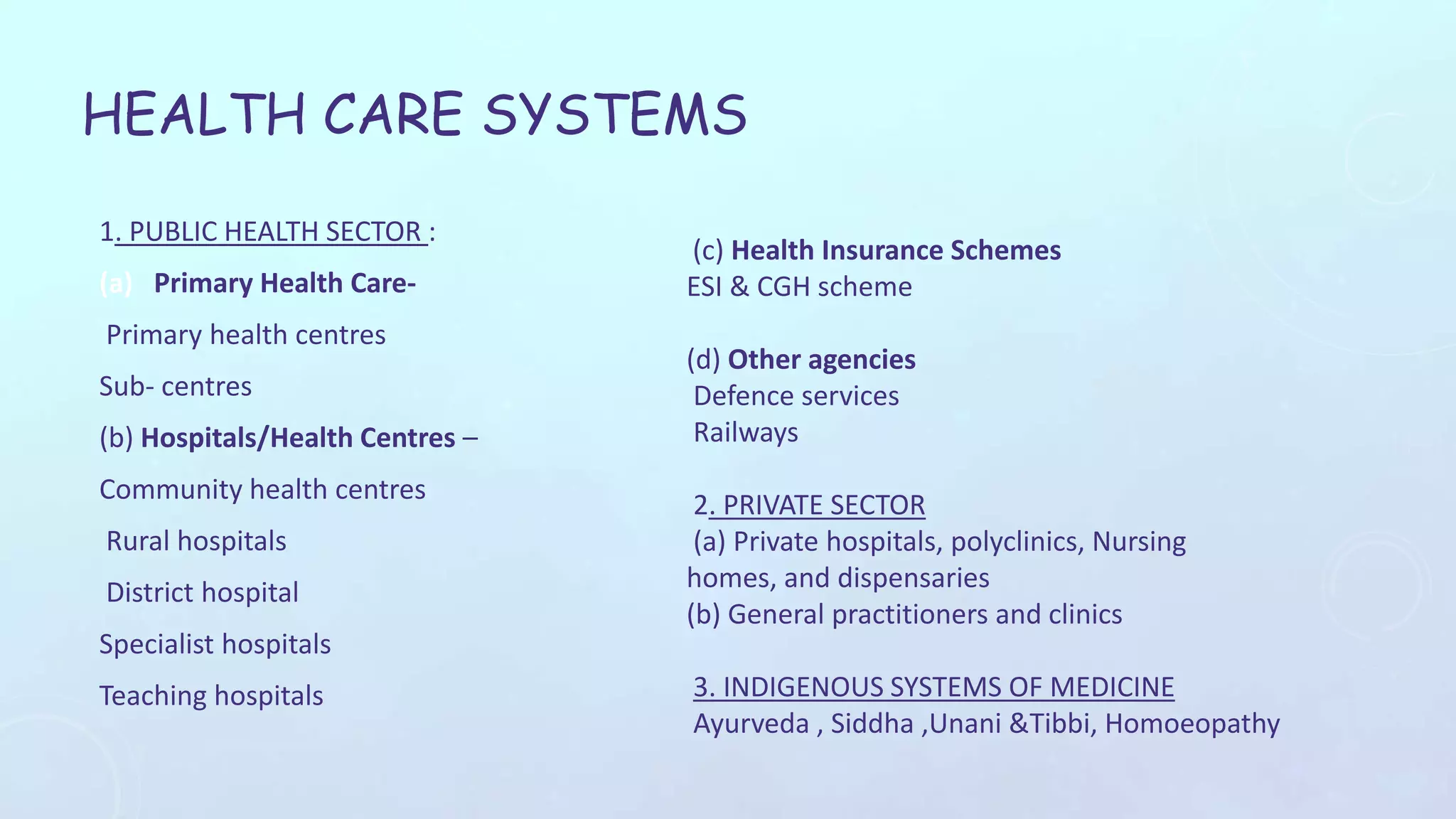 Health care delivery system | PPTX