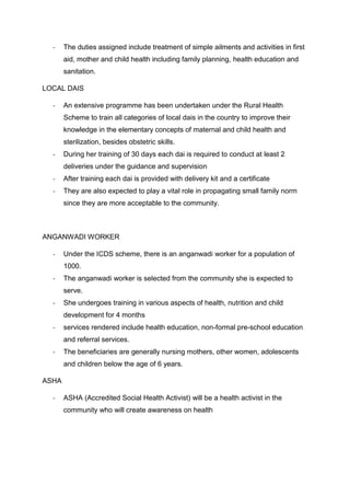 Health care delivery system in india- community medicine | PDF