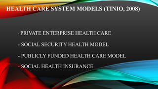 Health care delivery system in the philippines | PPTX