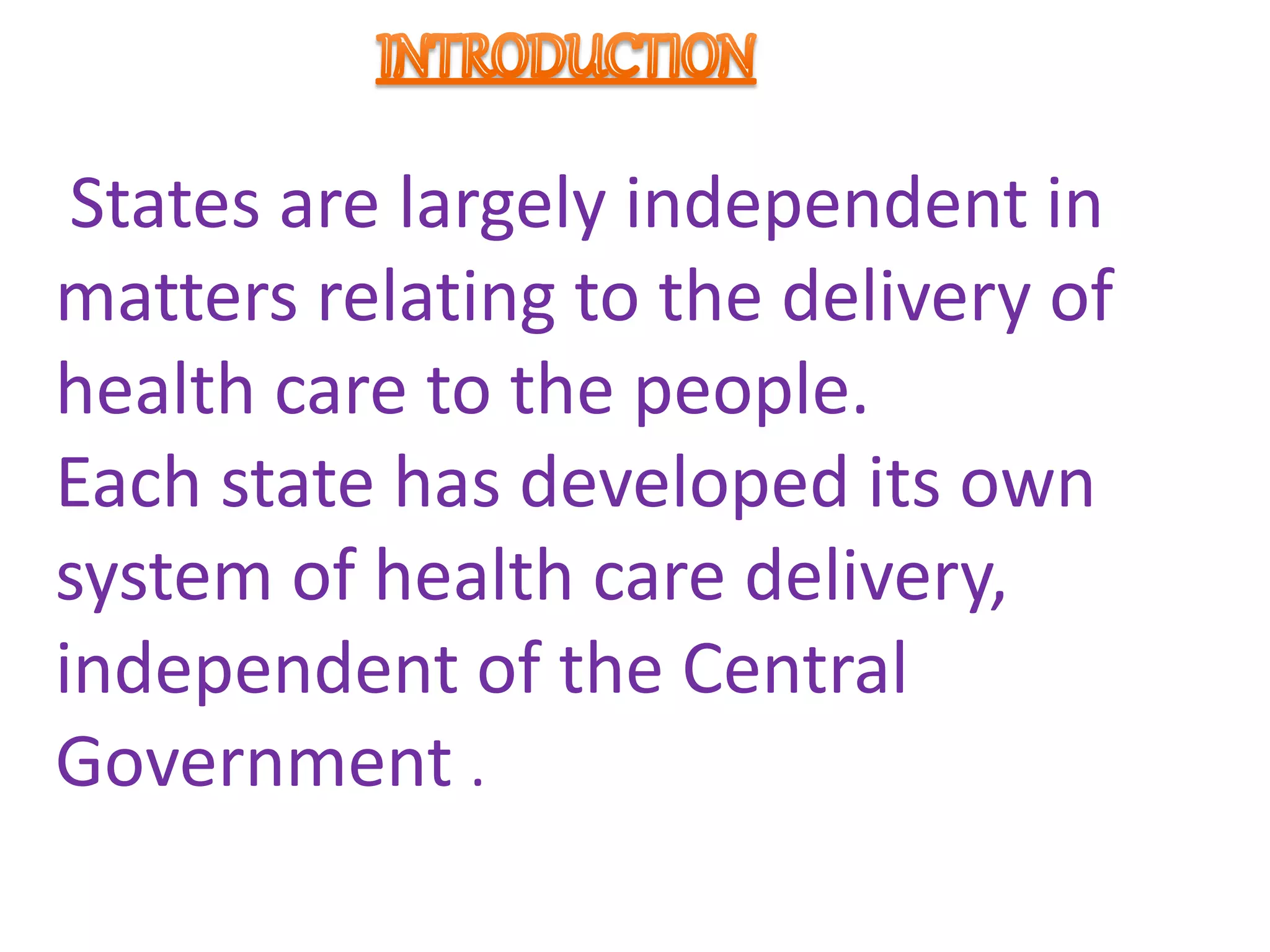 Health care delivery system national and state level ppt | PPTX