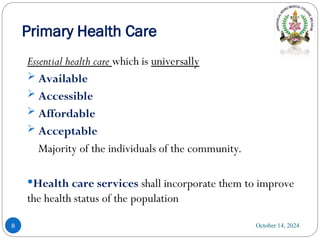 Health Care Del Sys in India & Community Physician Role - I MBBS (BIMS ...