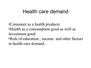 Health care demand | PPT