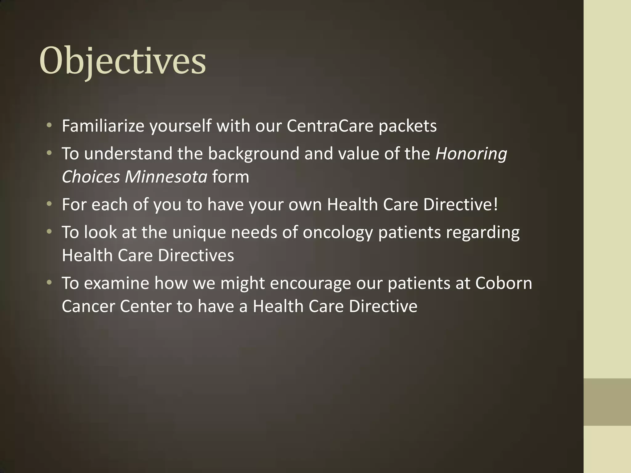 Health care directives what you can do | PPTX