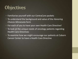Health care directives what you can do | PPTX