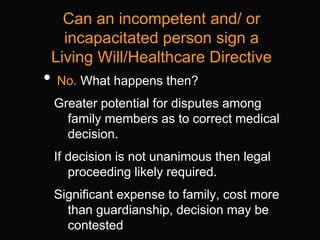 Healthcare Directives Living Wills | PPT