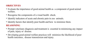 HEALTH CARE, DISEASE MANAGEMENT AND NUTRITION IN wild animals.pptx