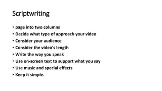 Health care education video production | PPTX