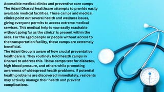 Healthcare efforts by Adani for Dharavi | PPTX