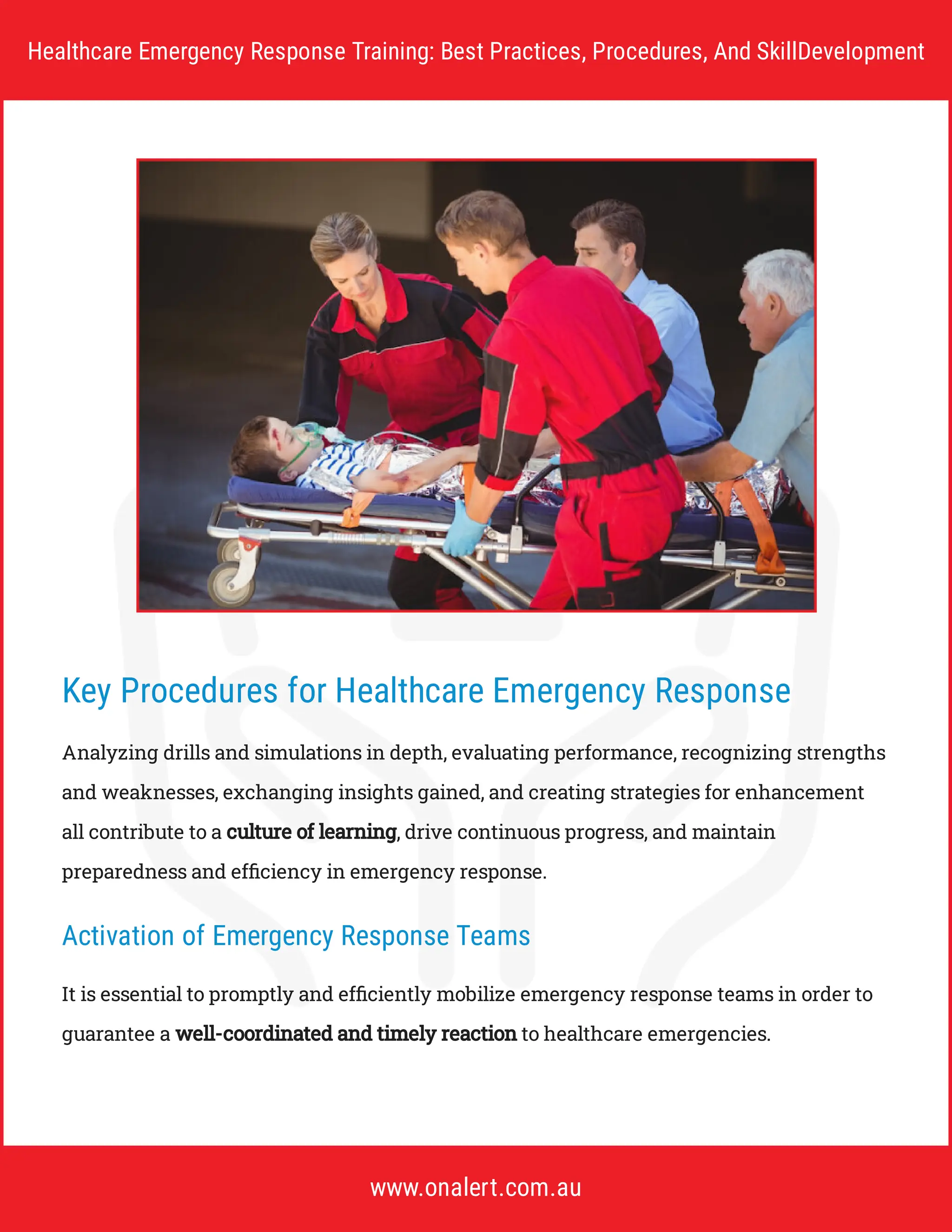 Healthcare Emergency Response Training Best Practices Procedures and ...