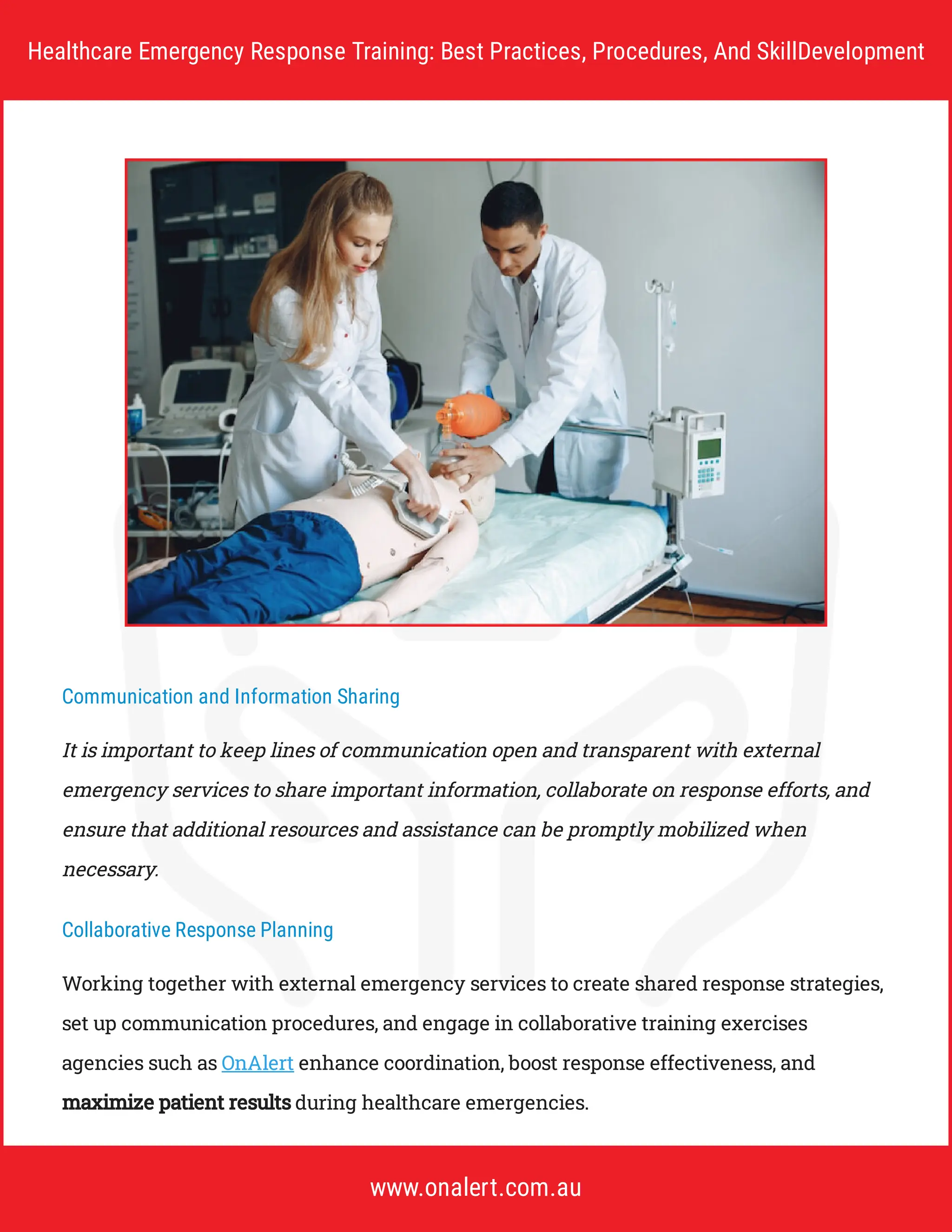 Healthcare Emergency Response Training Best Practices Procedures and ...