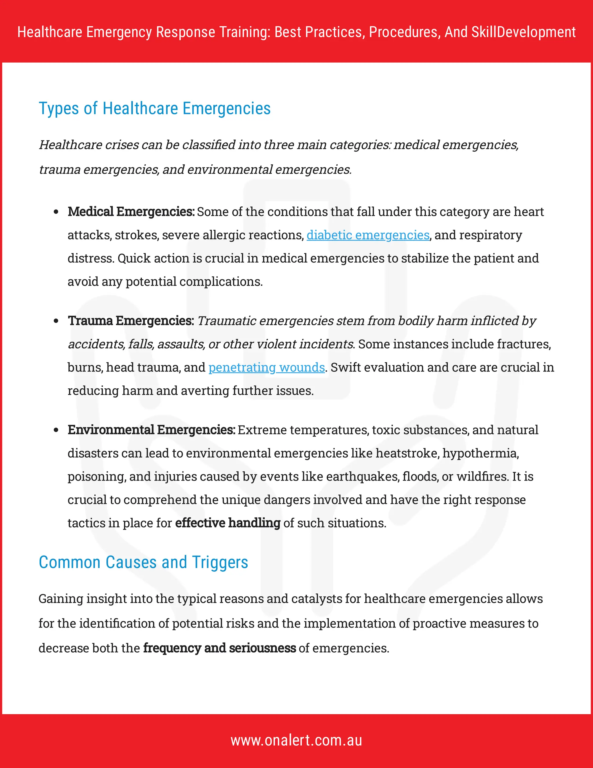 Healthcare Emergency Response Training Best Practices Procedures and ...