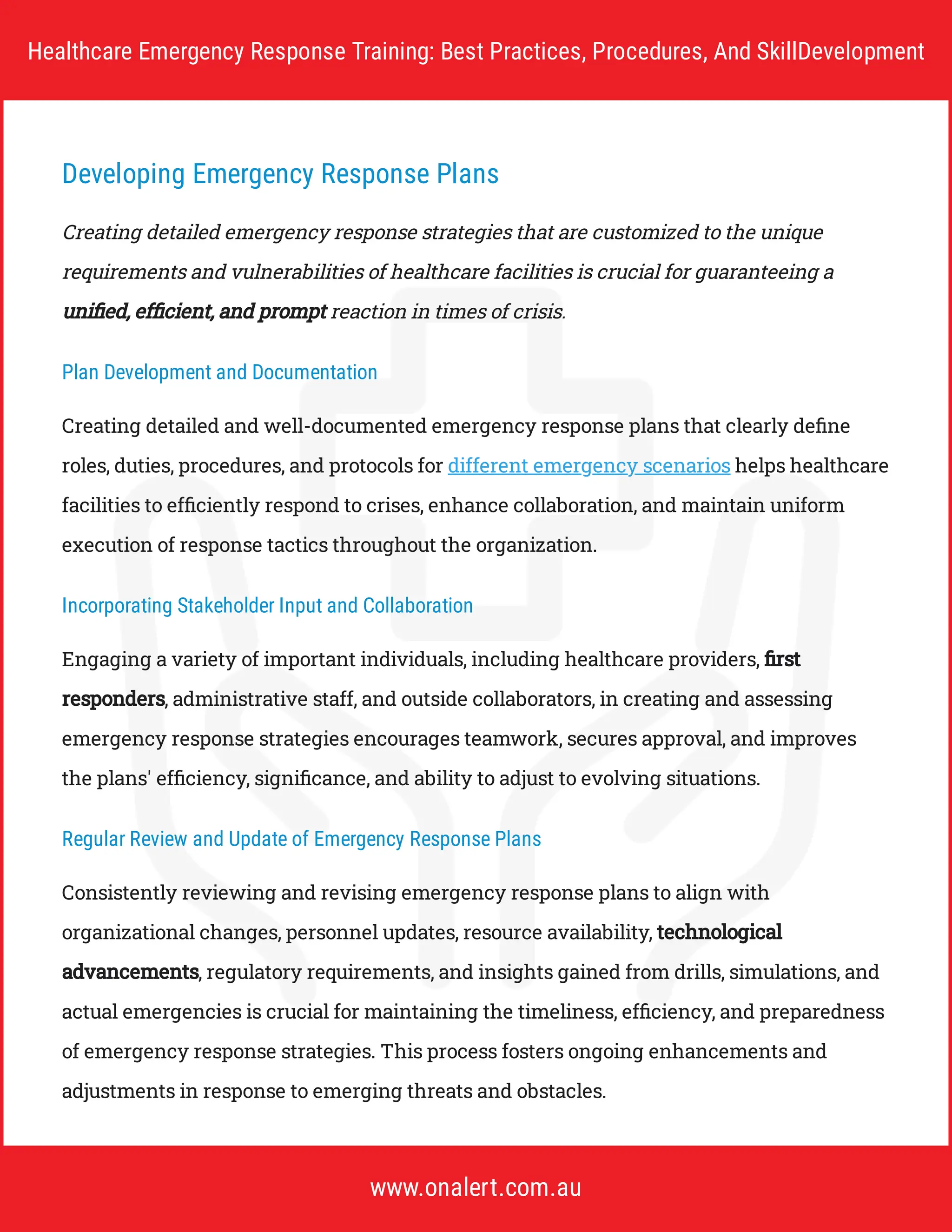 Healthcare Emergency Response Training Best Practices Procedures and ...
