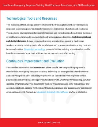 Healthcare Emergency Response Training Best Practices Procedures and ...