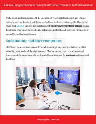 Healthcare Emergency Response Training Best Practices Procedures and ...