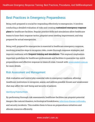 Healthcare Emergency Response Training Best Practices Procedures and ...