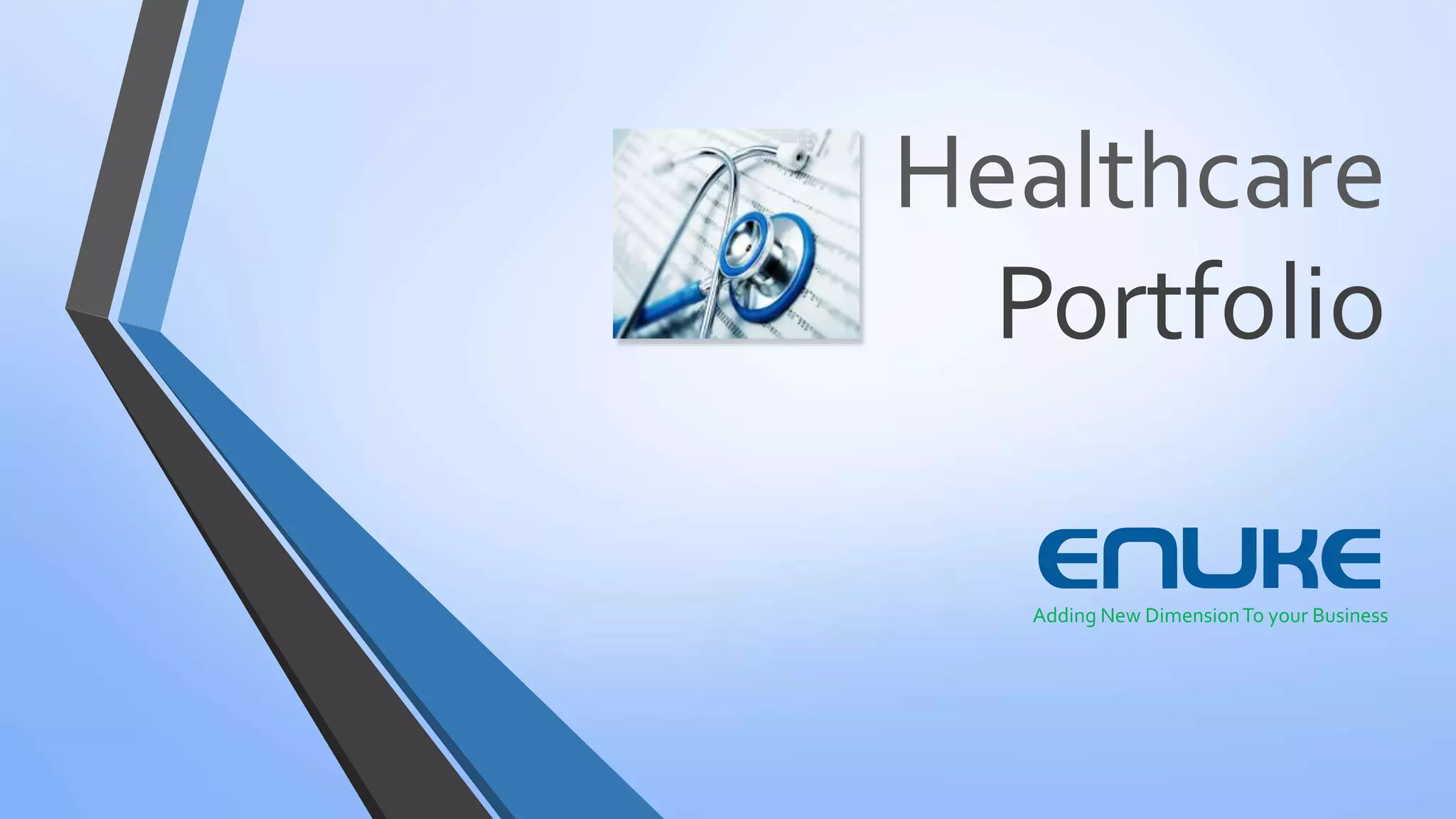 Healthcare Portfolio | Healthcare Industry Portfolio Samples - Enuke | PPTX