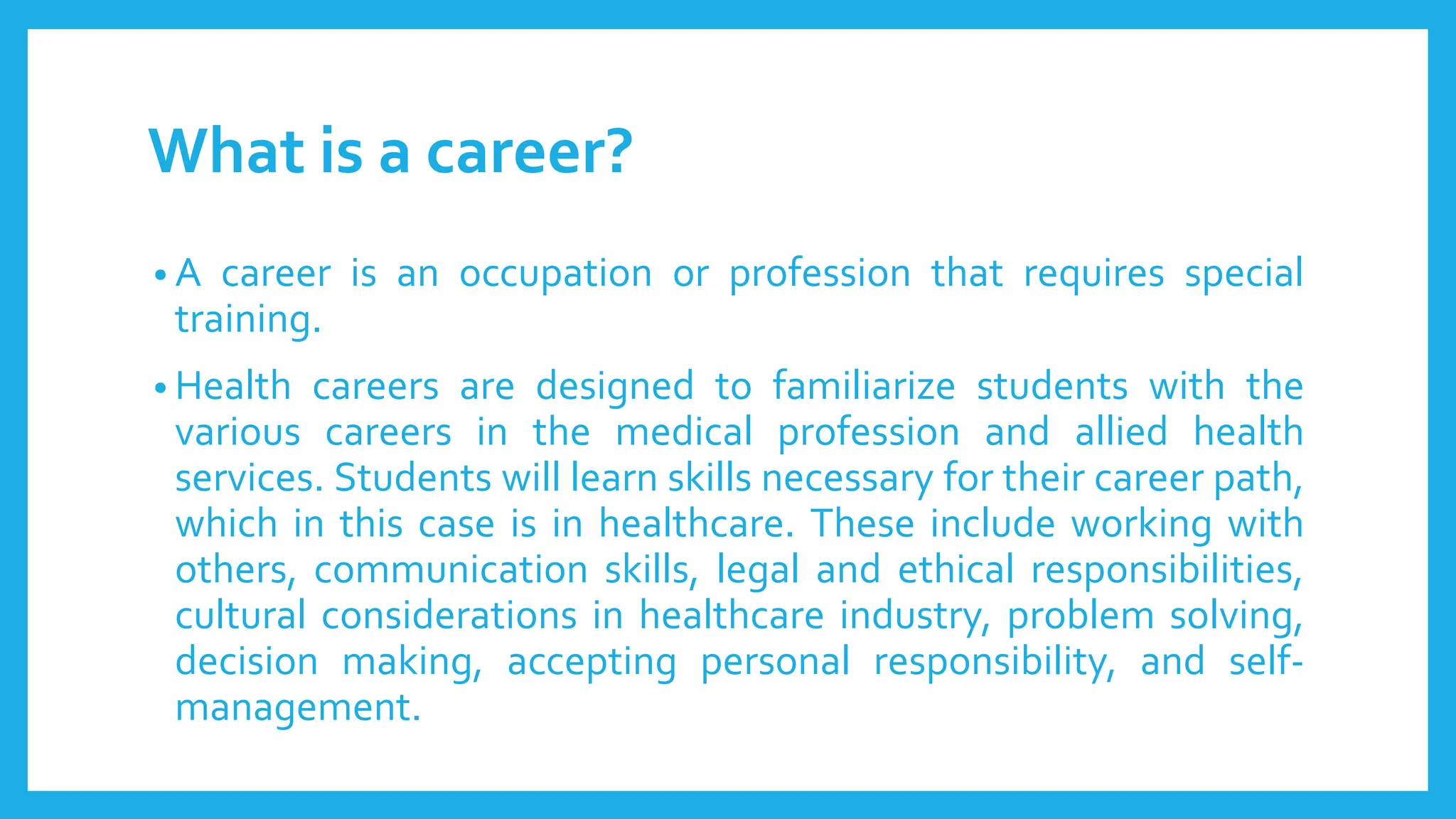 health career grade 10 fourth quarter powerpoint | PPTX