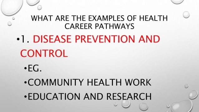Health career paths | PPTX | Diseases and Conditions | Medical Health