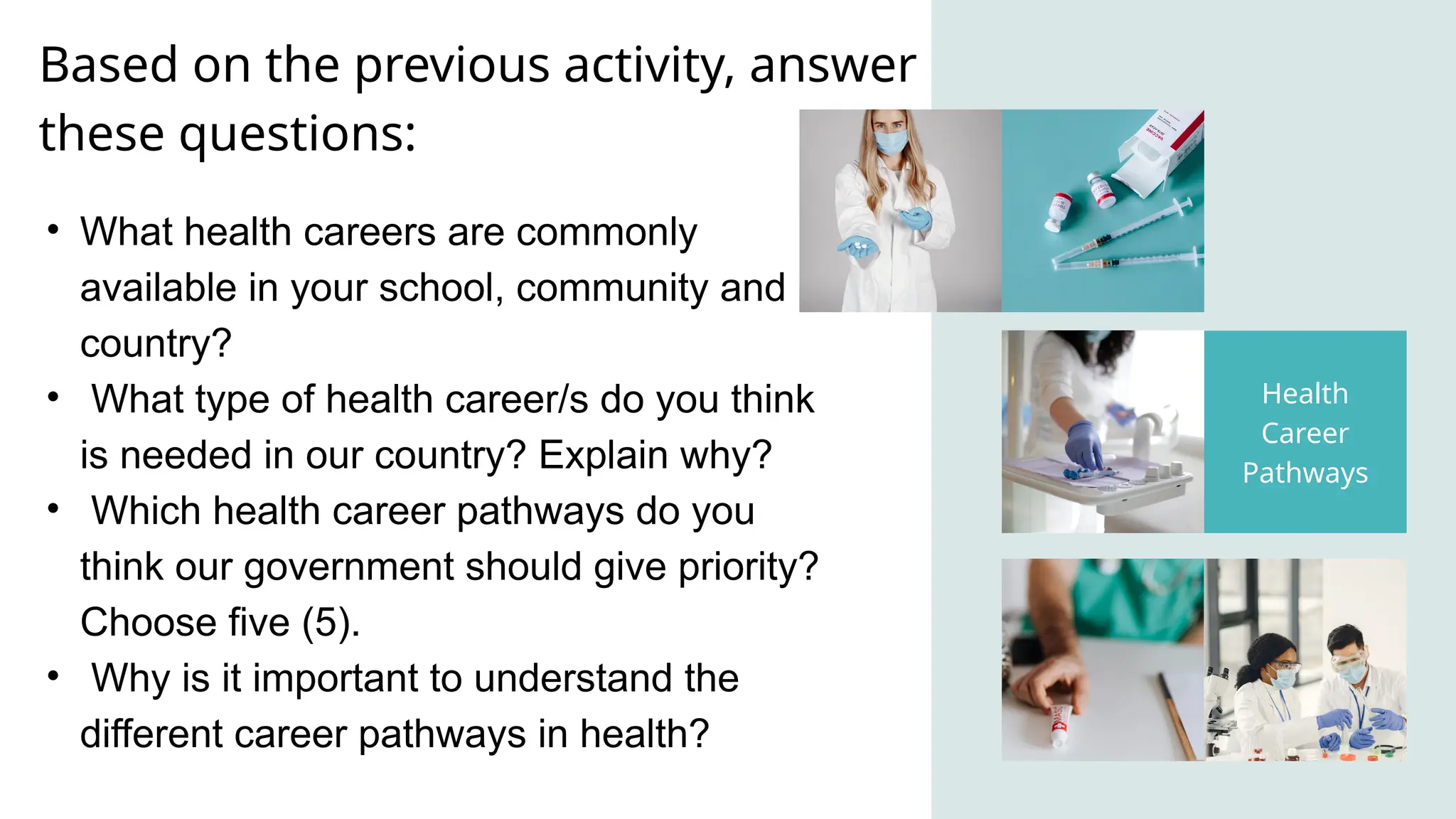 MAPEH 9 - 4th Quarter - Health Career Pathways.pptx