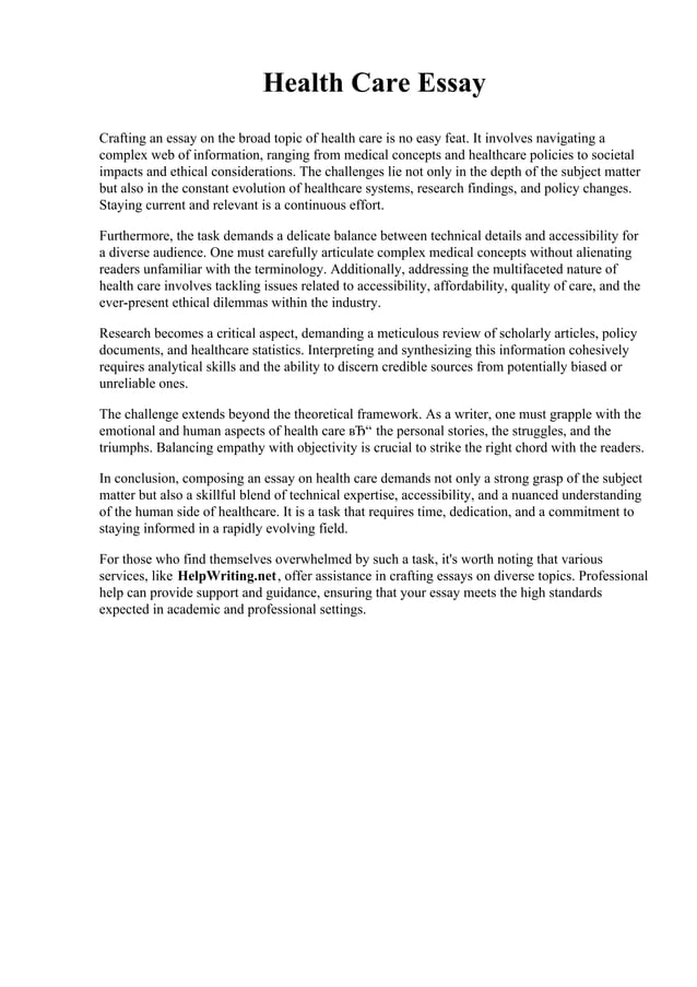 Health Care Essay.pdf