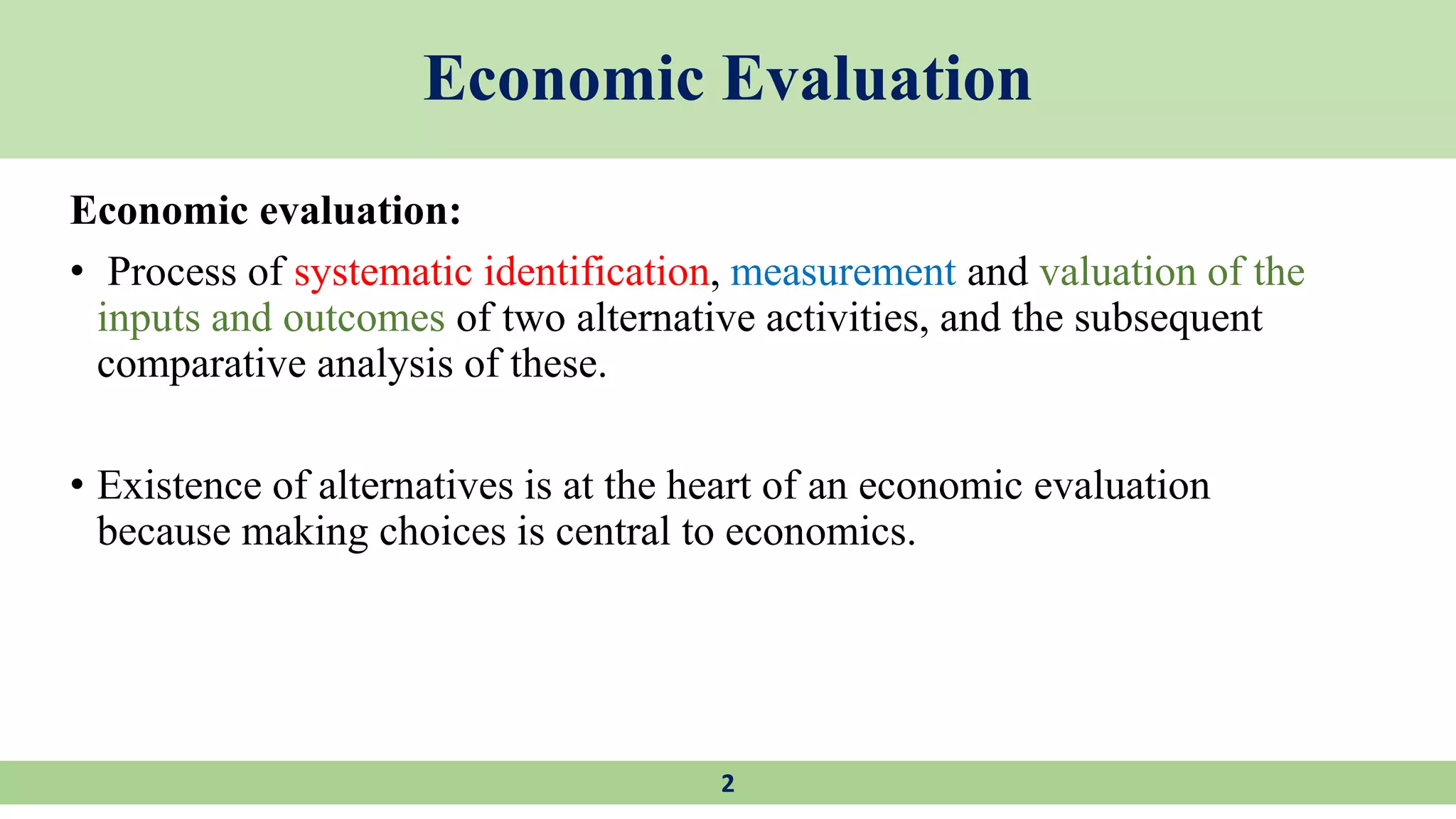 Healthcare Economic evaluation | PPTX