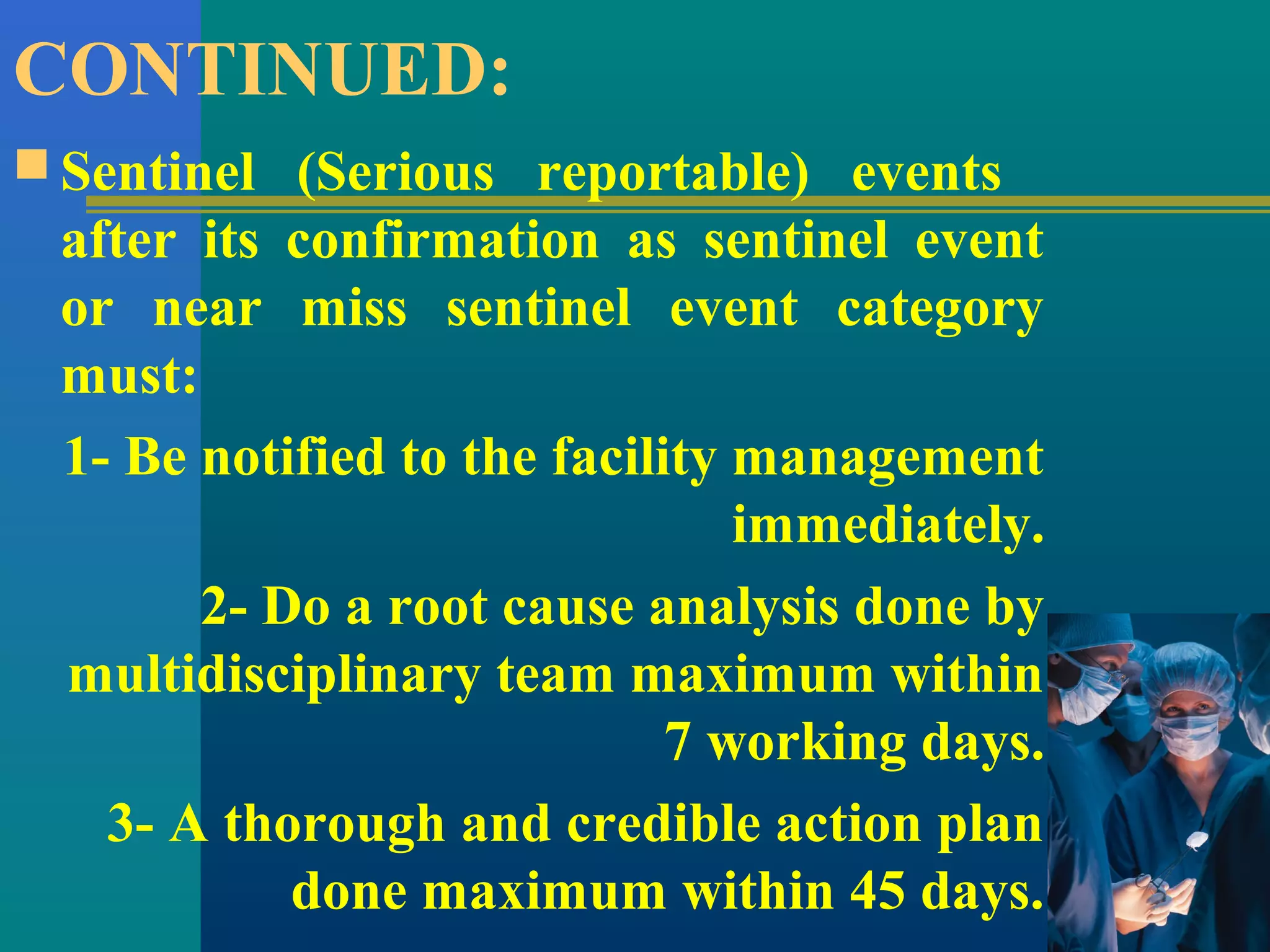 Health care events reporting system | PPT