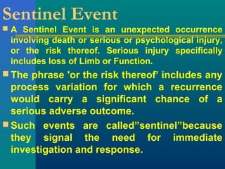 Health care events reporting system | PPT